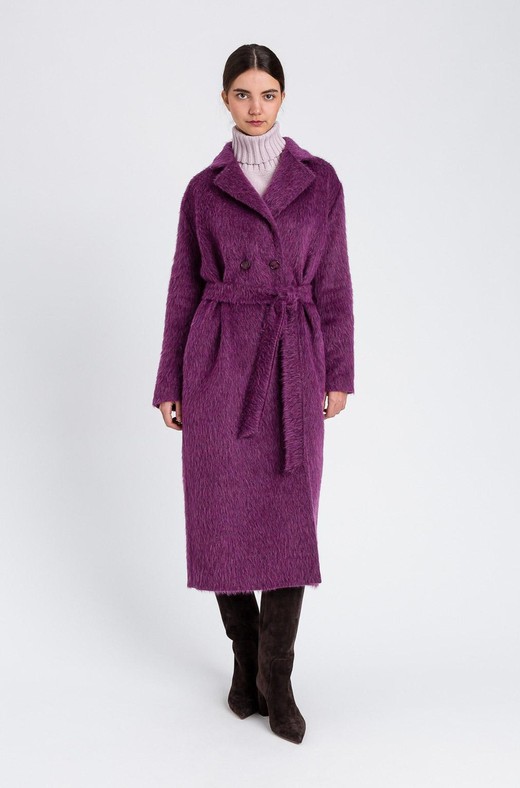 Kaput s dvorednim kopčanjem i trakom za vezanje | TWINSET | emporium.eu