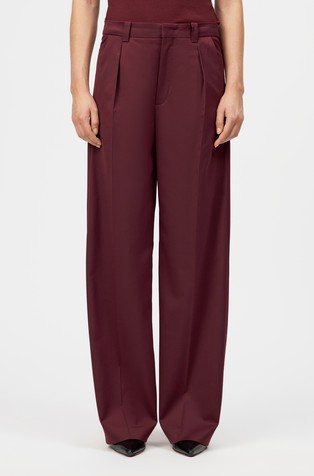 Relaxed straight-leg trousers in wool blend | DRYKORN | emporium.eu