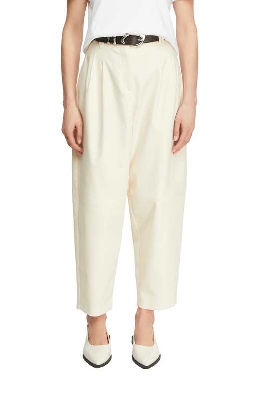 Barrel fit hlače od teksturirane mješavine pamuka | COMMA | emporium.eu